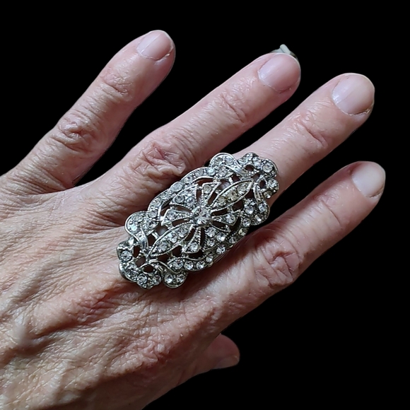 Vintage | Jewelry | Vintage Elegant Silver Filigree Ring | Poshmark